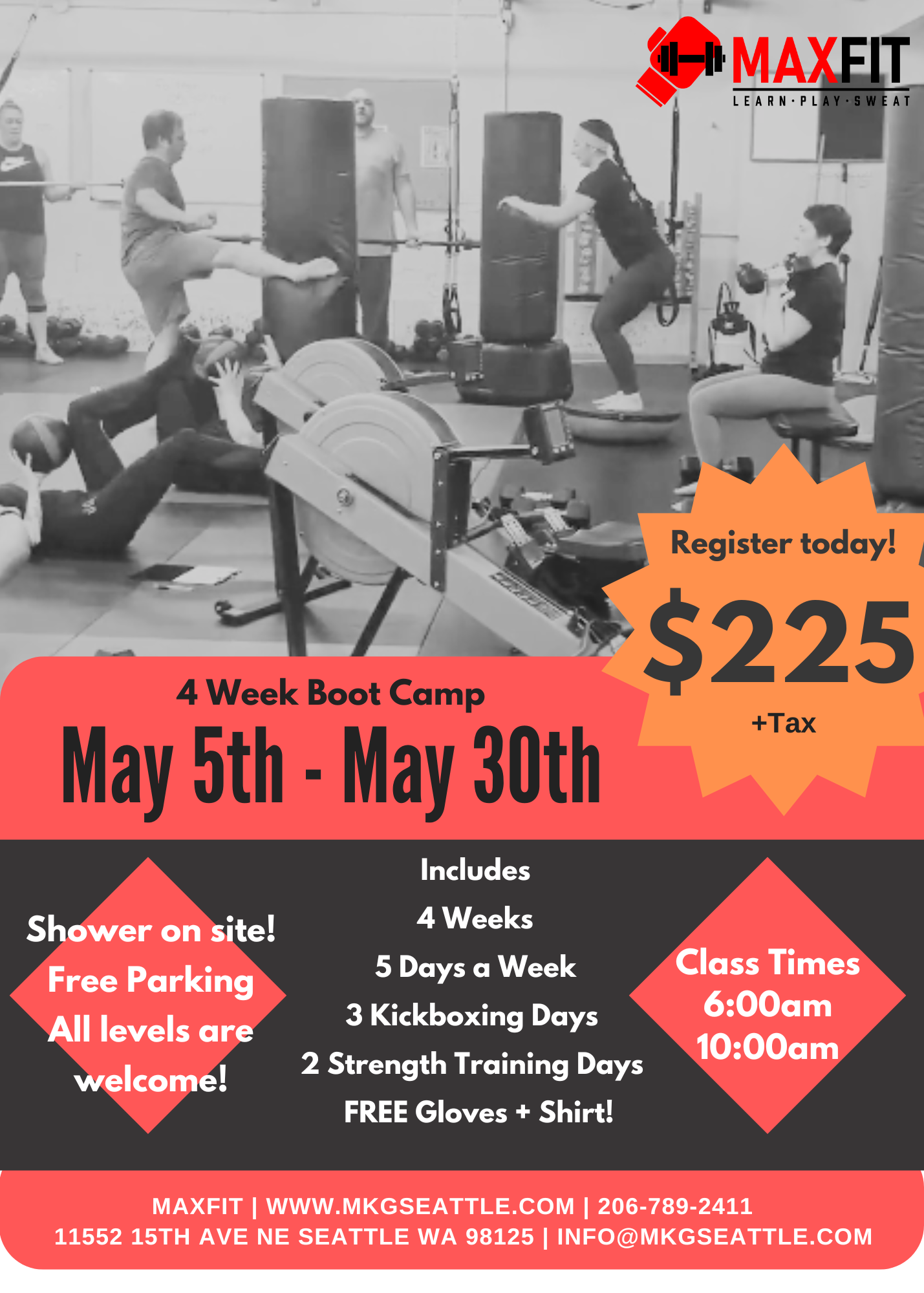 May 2025 4 Week Boot Camp - MKG Seattle